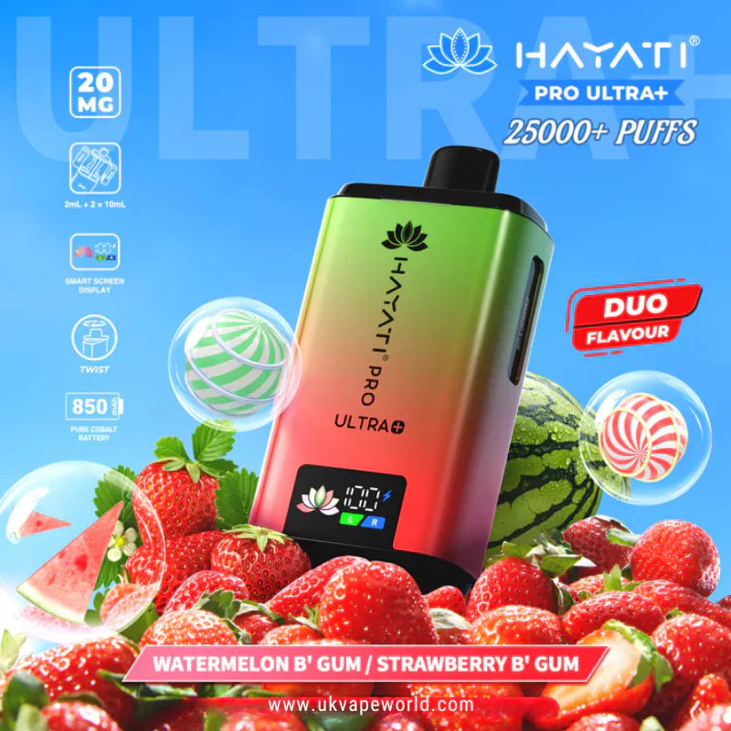 Hayati Pro Ultra Plus 25000 Puff 25K Bar Twist Pod Kit TPD Compliant ...